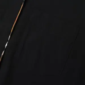 Burberry Stretch Cotton Shirt With Check Trim