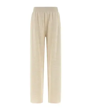 Fabiana Filippi Elastic Waist Wide Leg Knitted Trousers