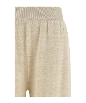 Fabiana Filippi Elastic Waist Wide Leg Knitted Trousers