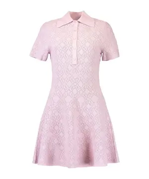 Givenchy Monogram 72 Jacquard Mini Polo Dress - Pink