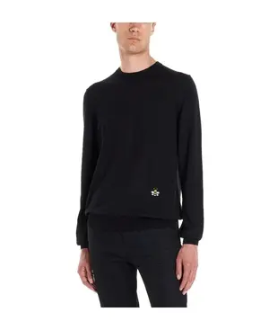 Dior Bee Embroidered Pullover - Black