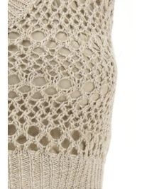 Brunello Cucinelli Sleeveless Open-knit Top