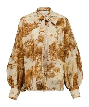 Zimmermann Safari Print Blouse