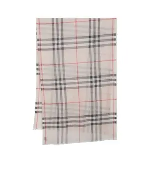 Burberry Giant Check Frayed-edge Scarf