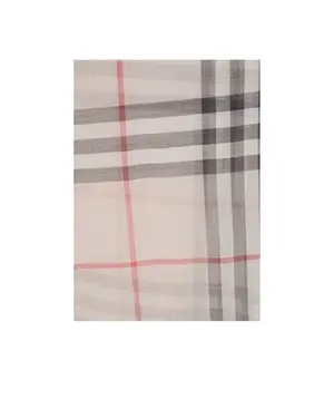 Burberry Giant Check Frayed-edge Scarf