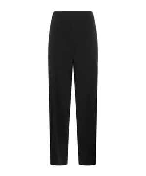 Fabiana Filippi Ribbed Knitted Trousers - Black