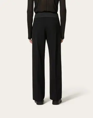 Valentino Garavani High Waisted Straight Leg Trousers