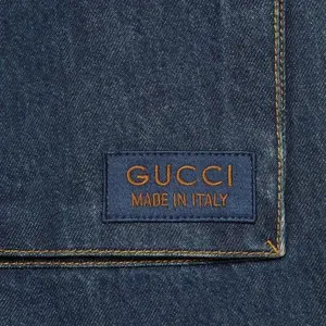 Gucci Contrast Stitched Wide-leg Jeans