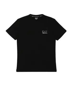 EA7 Round Collar Logo T-shirt - Black