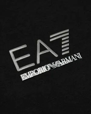 EA7 Round Collar Logo T-shirt - Black