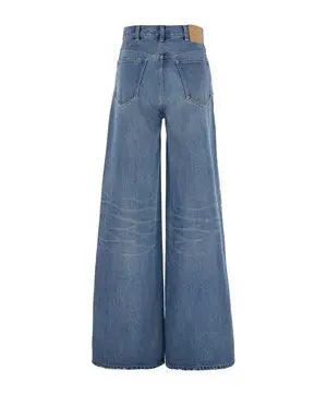 Celine Flared Surf Jeans In Union Wash Denim