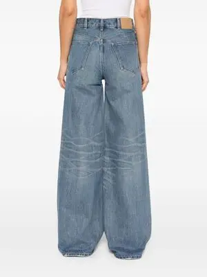 Celine Flared Surf Jeans In Union Wash Denim