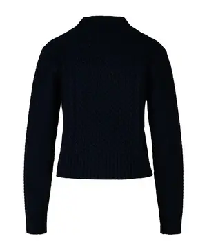 Fabiana Filippi Cable-knit Embellished Jumper - Blue
