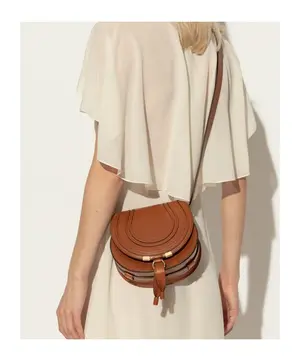 Chloé Marcie Saddle Bag - Brown