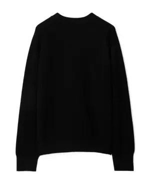 Burberry Zip-detailed Crewneck Knitted Jumper - Black