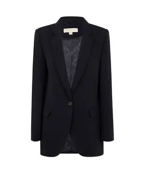 Michael Kors Crepe Blazer With Long Sleeves