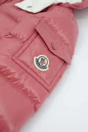 Moncler Maire Hooded Down Jacket - Red