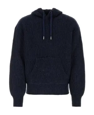 Ami Drawstring Knitted Hoodie