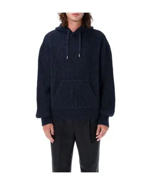 Ami Drawstring Knitted Hoodie