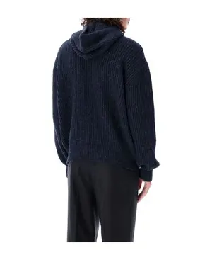 Ami Drawstring Knitted Hoodie