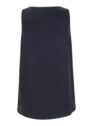 Max Mara Sleeveless Round Neck Top - Black