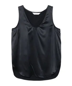 Max Mara Sleeveless Round Neck Top - Black