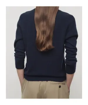 THE ROW Noler Sweater - Dark Navy