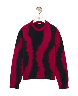 Loewe Abstract Stripe Wool Blend Sweater