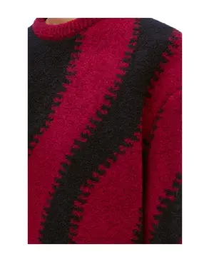 Loewe Abstract Stripe Wool Blend Sweater