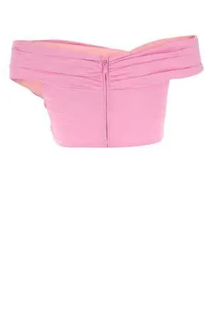 Dsquared2 Sleeveless Pleated Off-the-shoulder Top - No