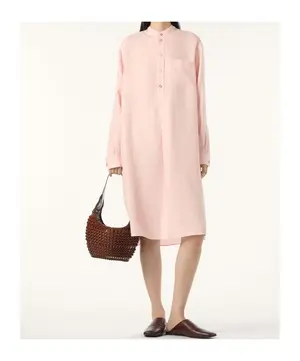 Loro Piana Long-sleeved Shirt Dress With Side Slit