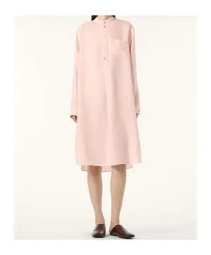 Loro Piana Long-sleeved Shirt Dress With Side Slit