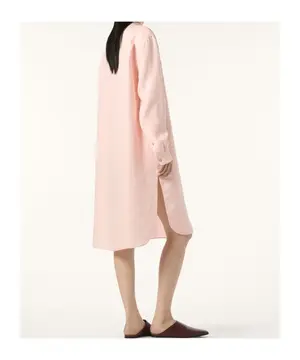 Loro Piana Long-sleeved Shirt Dress With Side Slit