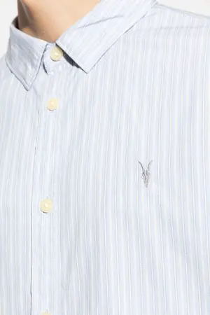 ALLSAINTS Pinstriped Long-sleeved Shirt