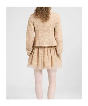 Ermanno Scervino Floral Lace Button-up Jacket - Grey