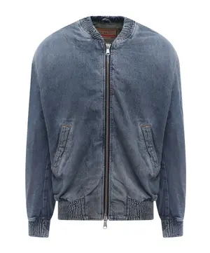 DIESEL® Faded Bomber Denim Jacket