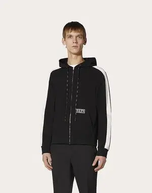 Valentino Garavani Vltn Patch Zip-up Hoodie