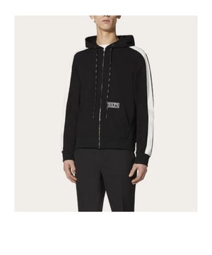 Valentino Garavani Vltn Patch Zip-up Hoodie