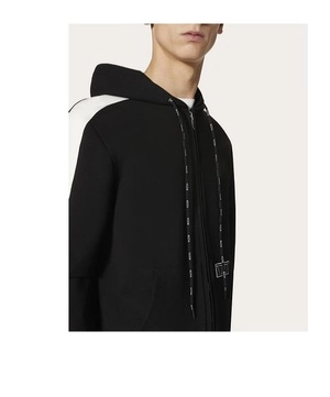 Valentino Garavani Vltn Patch Zip-up Hoodie