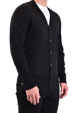 Neil Barrett Fine-knit Wool Cardigan - Black