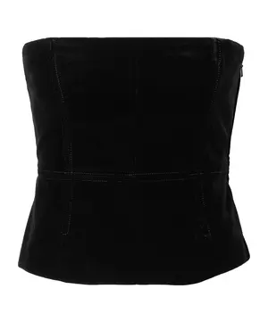 TOM FORD Velvet Corset Top - Black