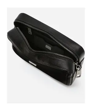 Dolce & Gabbana Logo Plaque Zipped Mini Messenger Bag