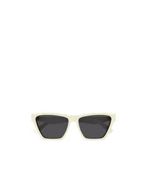 Saint Laurent Rectangular Sunglasses - Ivory