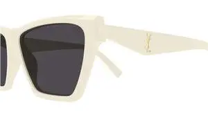 Saint Laurent Rectangular Sunglasses - Ivory
