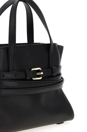 Moschino Tie Me Small Handbag - Black