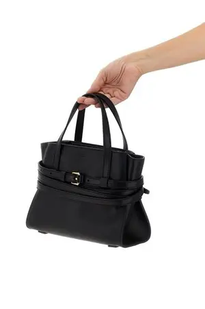 Moschino Tie Me Small Handbag - Black