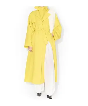 Alaïa Poplin Trench Coat - Yellow