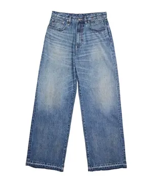 R13 D'arcy Distressed Wide-leg Jeans - Indigo