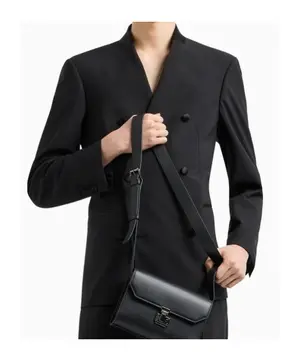 Emporio Armani V-neck Double Breasted Blazer