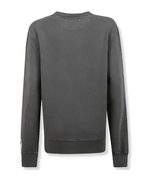 GOLDEN GOOSE Crewneck Sweatshirt With Logo And Star Detail - No
